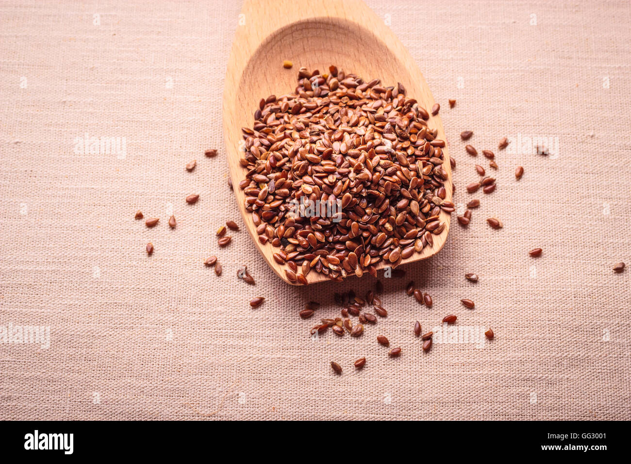 Healthy food for preventing heart diseases and overweight. Flax seeds ...