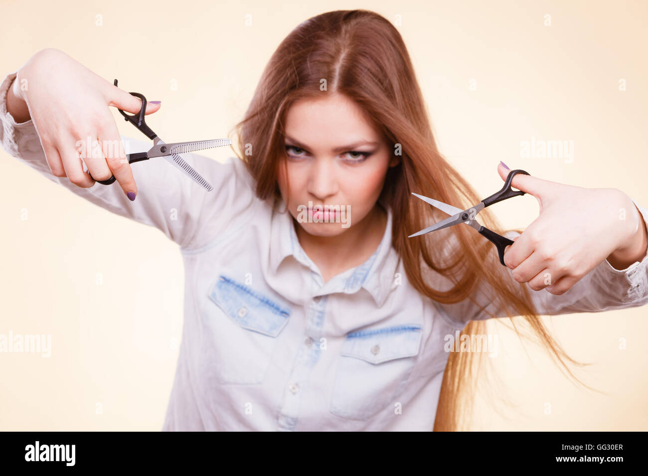 Crazy barber hi-res stock photography and images - Alamy