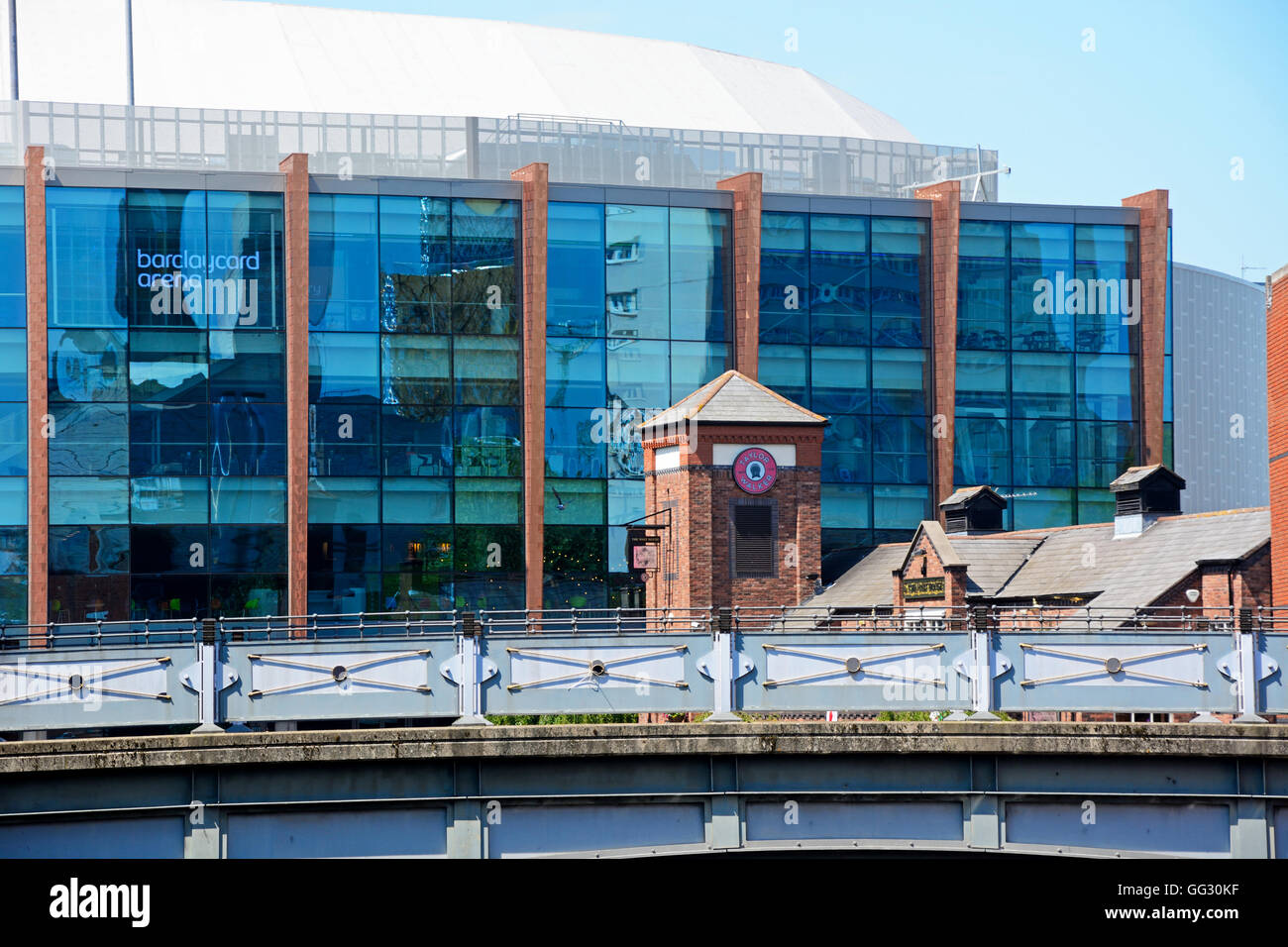 View of the National Indoor Arena aka the Barclaycard Arena and the ...