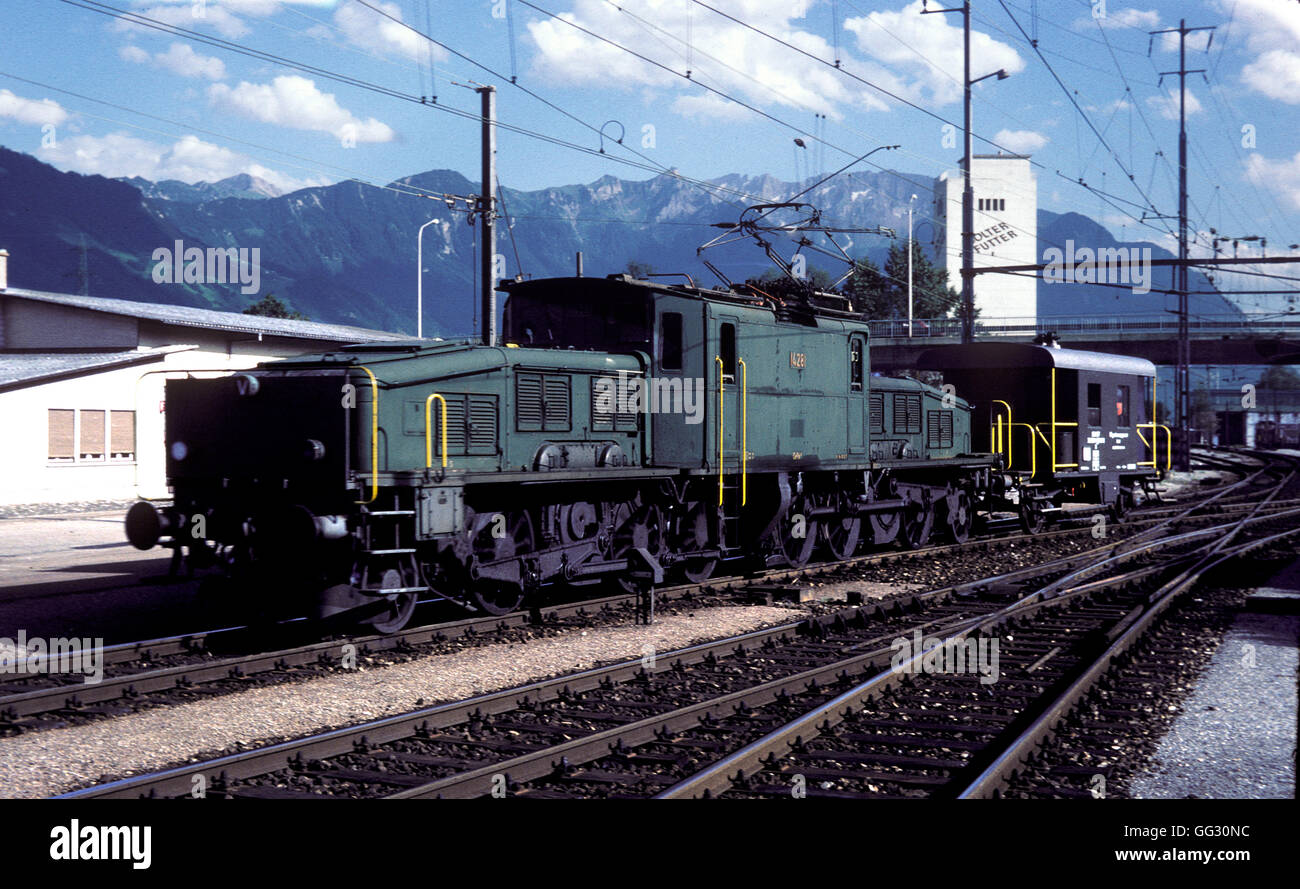 Swiss electric locomotive hi-res stock photography and images - Alamy