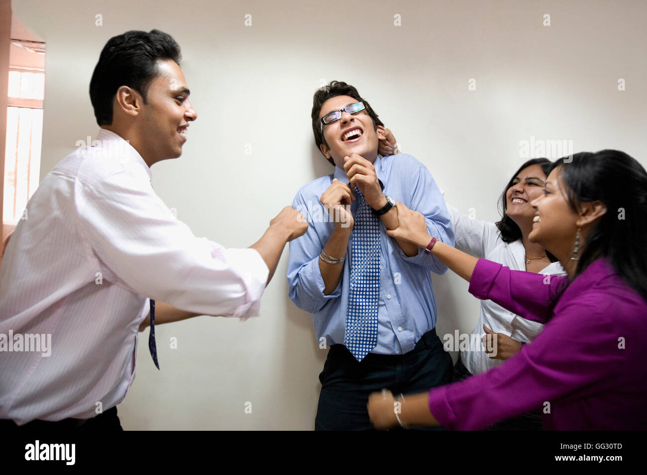 Fun at the office Stock Photo - Alamy