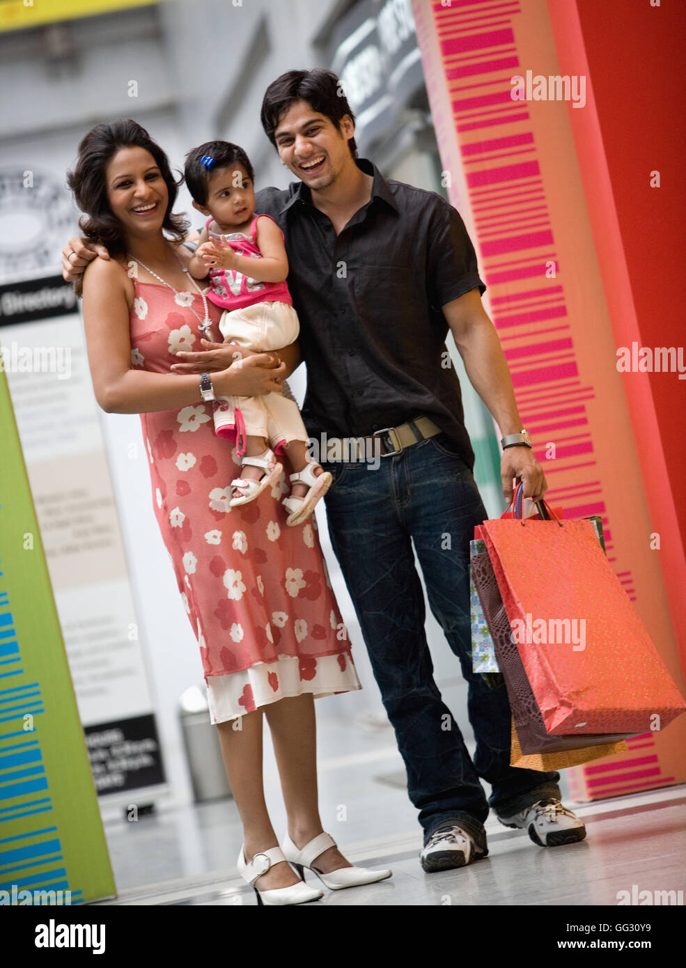 Indian family shopping mall hi-res stock photography and images - Alamy