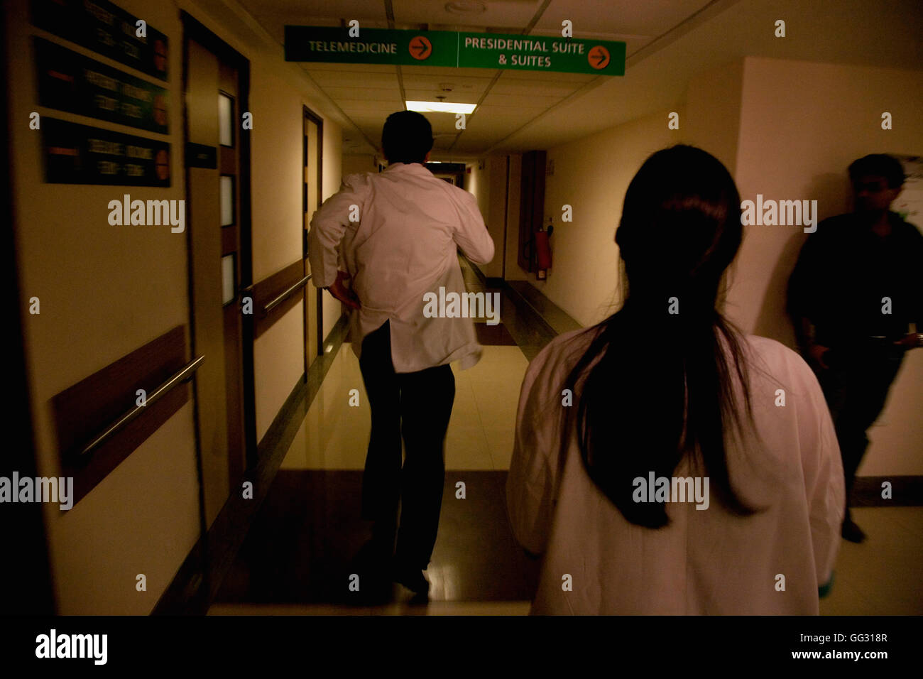 Doctors in a rush Stock Photo - Alamy