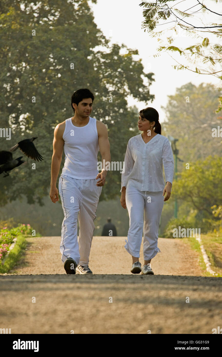 Indian man morning walk hi-res stock photography and images - Alamy