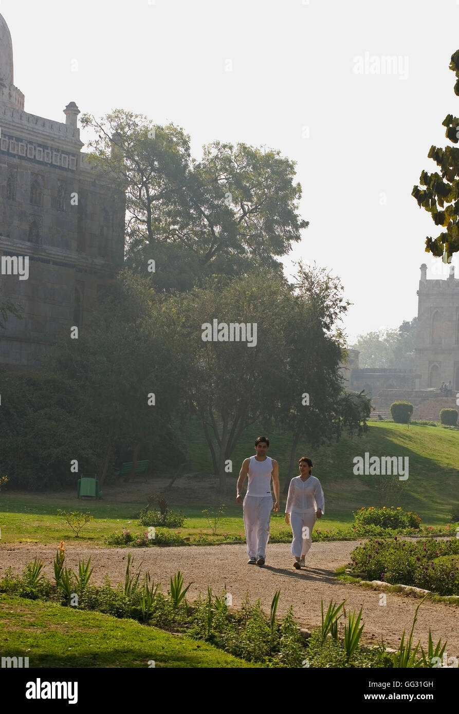 Indian people morning walk hi-res stock photography and images - Alamy
