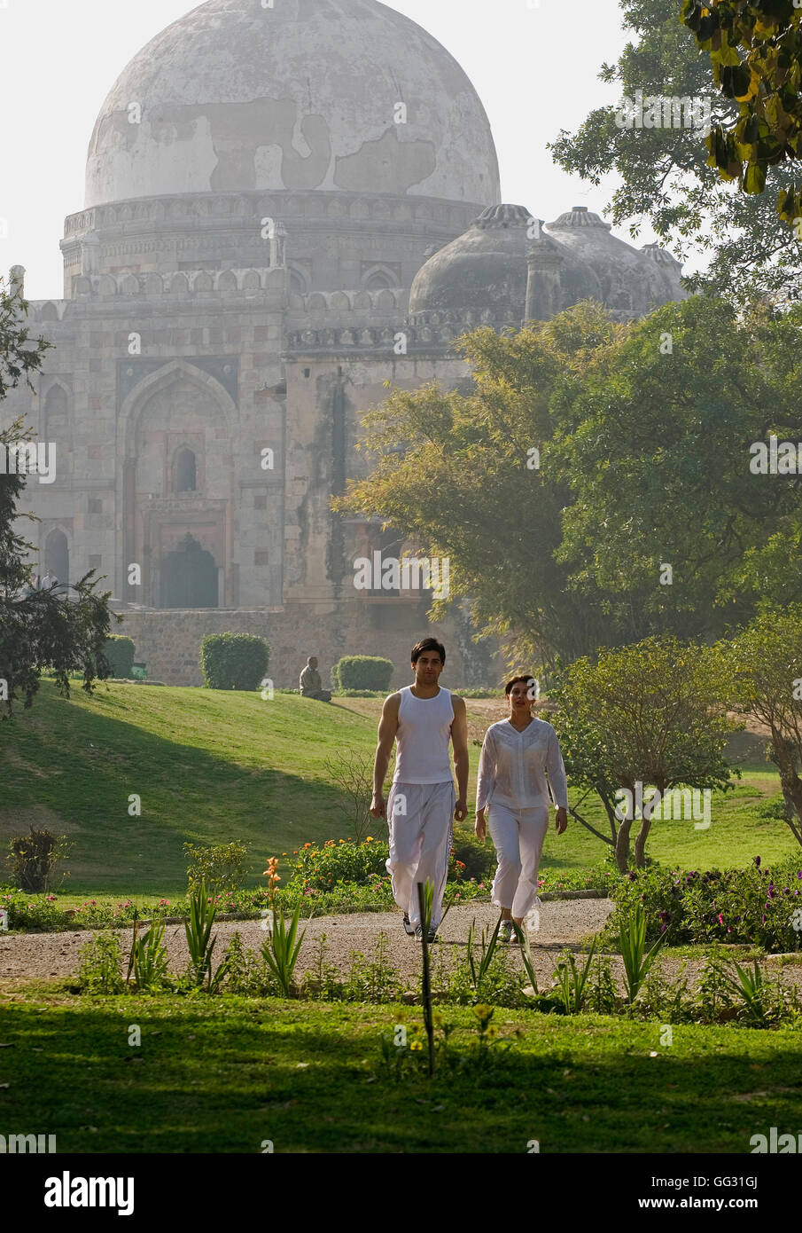Indian people morning walk hi-res stock photography and images - Alamy