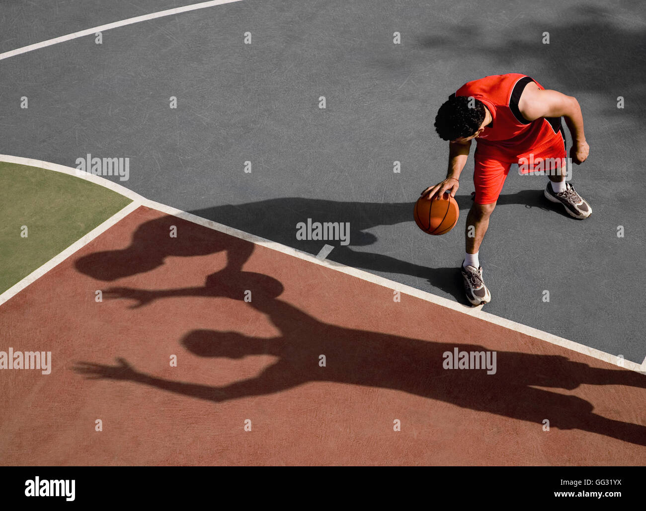 Players and their shadows hi-res stock photography and images - Alamy
