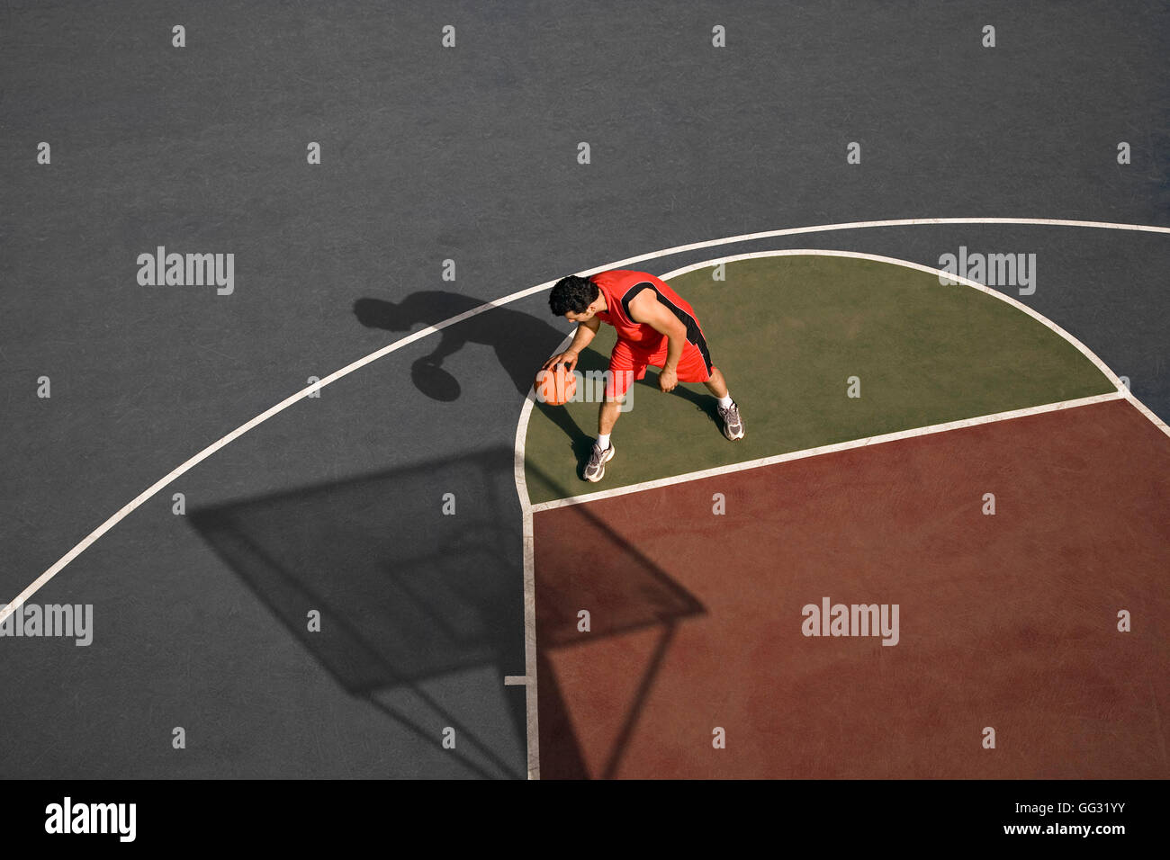 Indian man playing basketball hi-res stock photography and images - Alamy