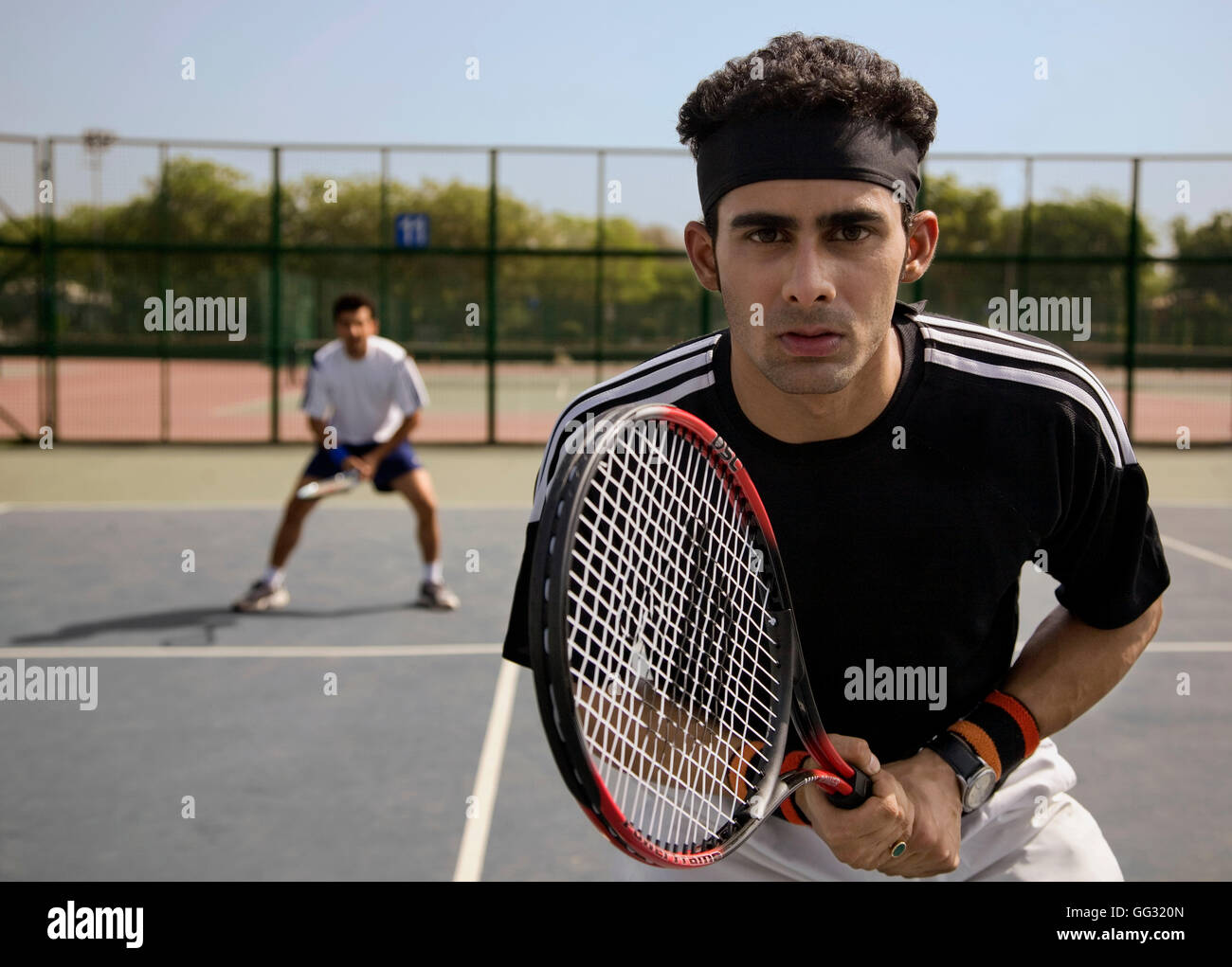 Mens doubles tennis players hi-res stock photography and images - Alamy
