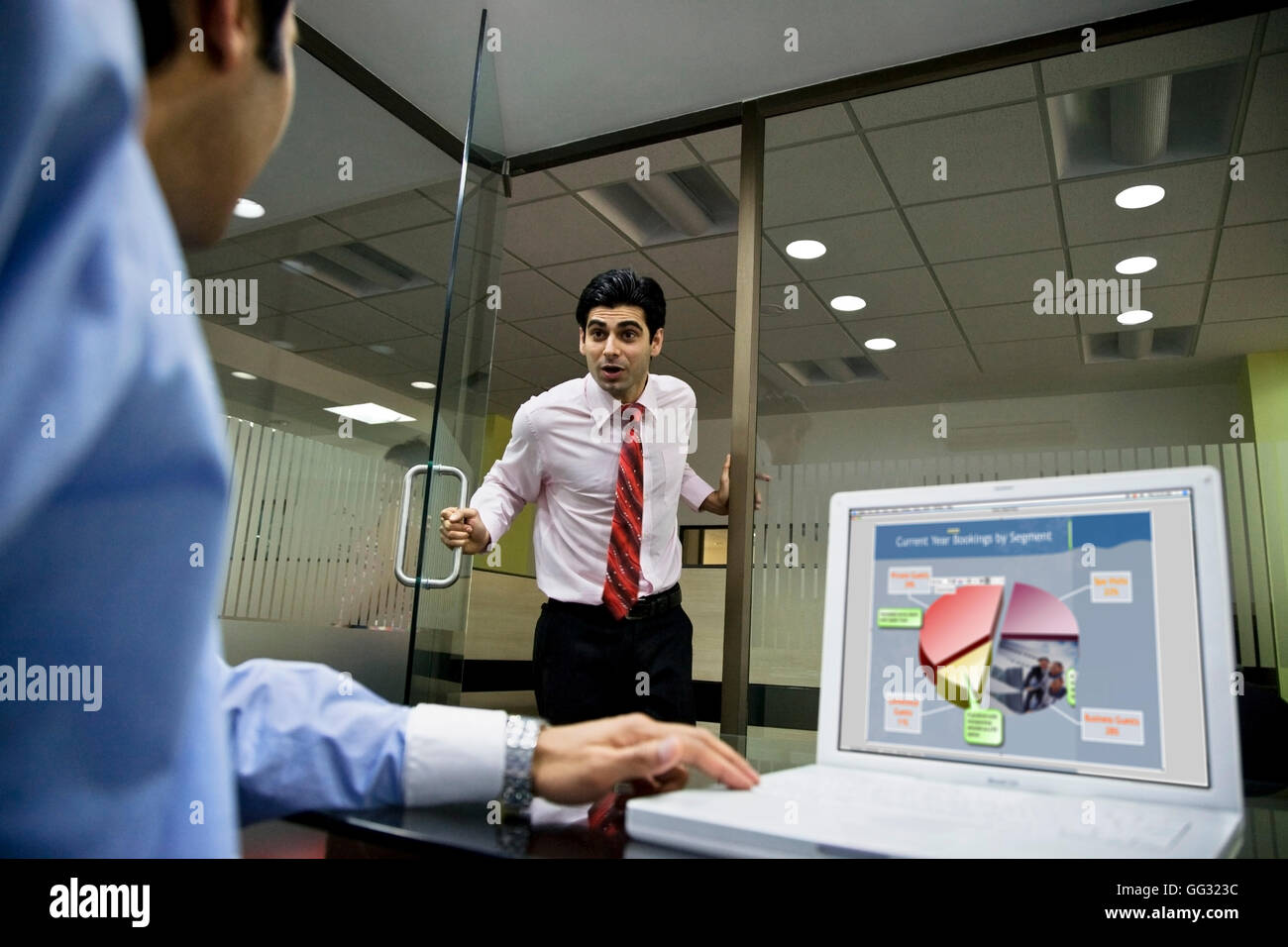 Business executives talking Stock Photo - Alamy