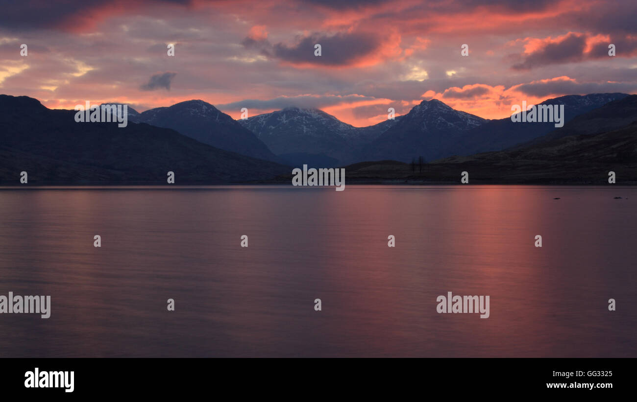 Loch arklet sunset hi-res stock photography and images - Alamy