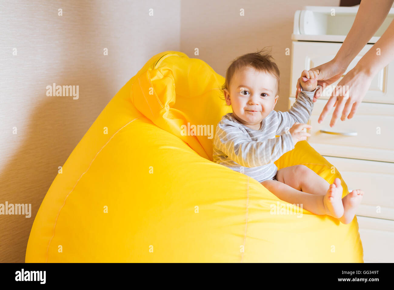 Beautiful smiling cute baby Stock Photo - Alamy