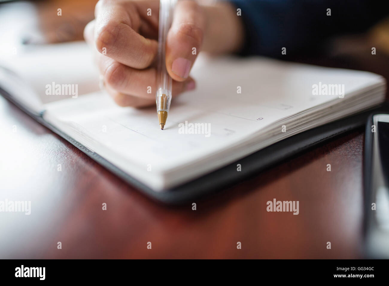 Writing her diary hi-res stock photography and images - Alamy