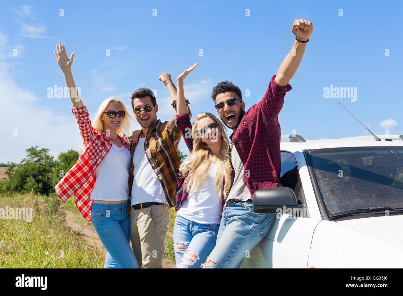 Raise arms hi-res stock photography and images - Alamy