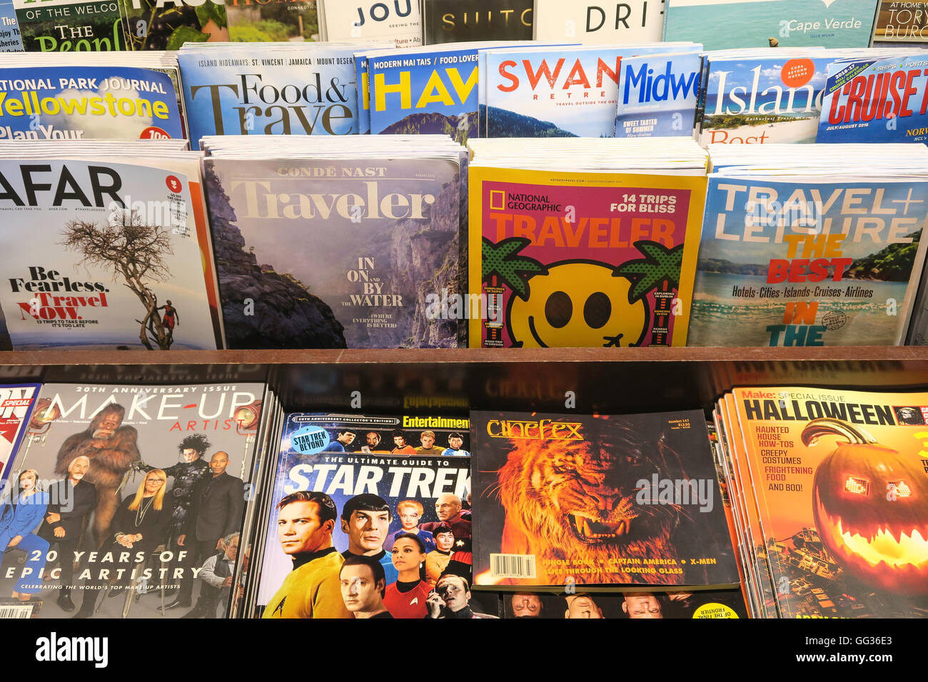 Magazine Stand Featuring Magazine Cover (Covers Stock Photo - Alamy