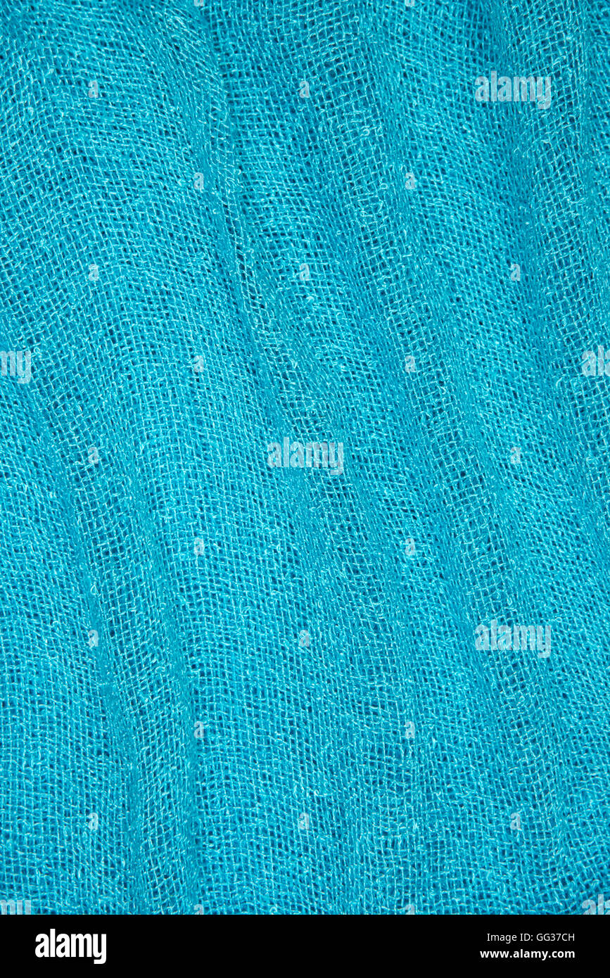 Blue silk scarf texture background Stock Photo - Alamy