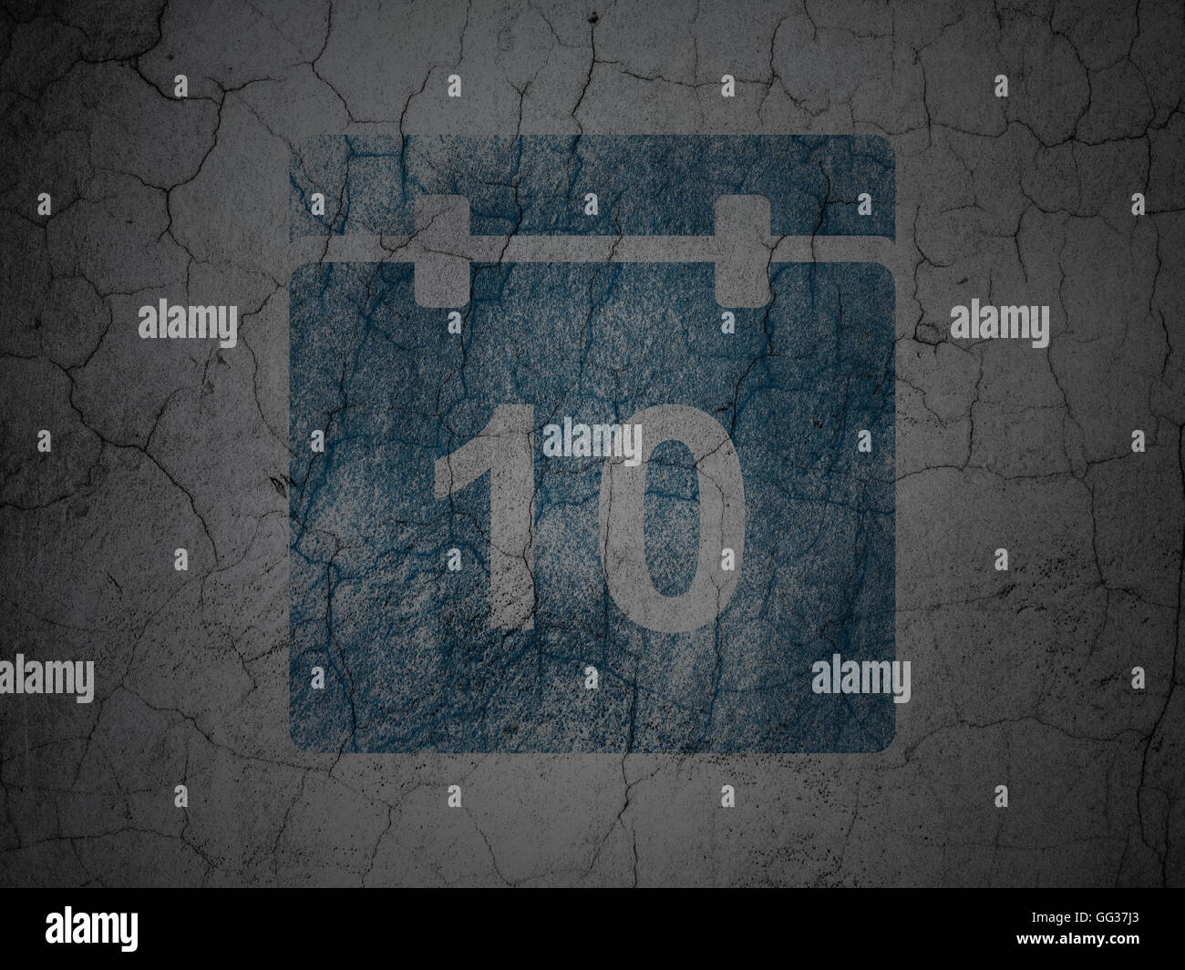 Timeline concept: Calendar on grunge wall background Stock Photo - Alamy