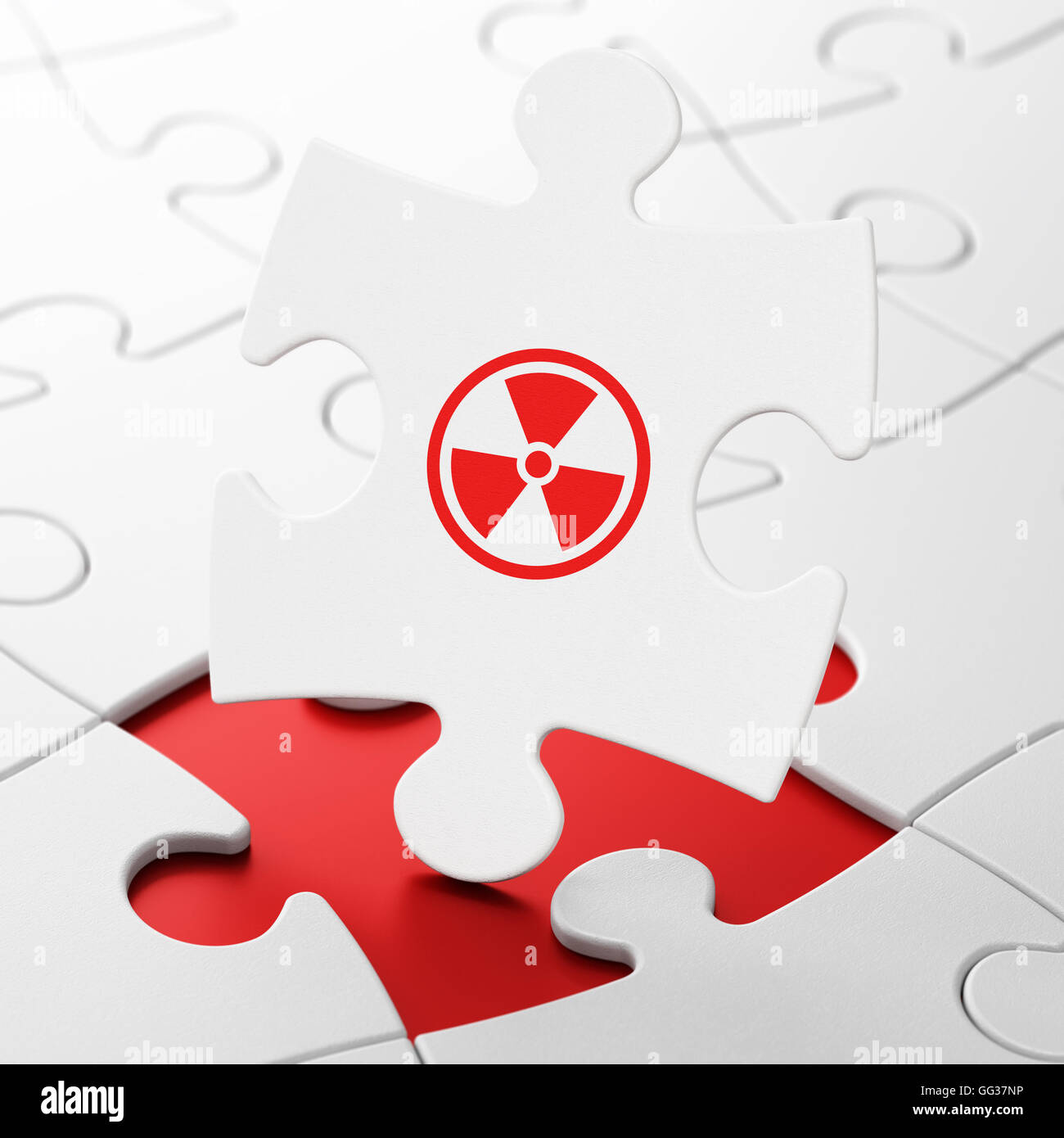 Science concept: Radiation on puzzle background Stock Photo - Alamy