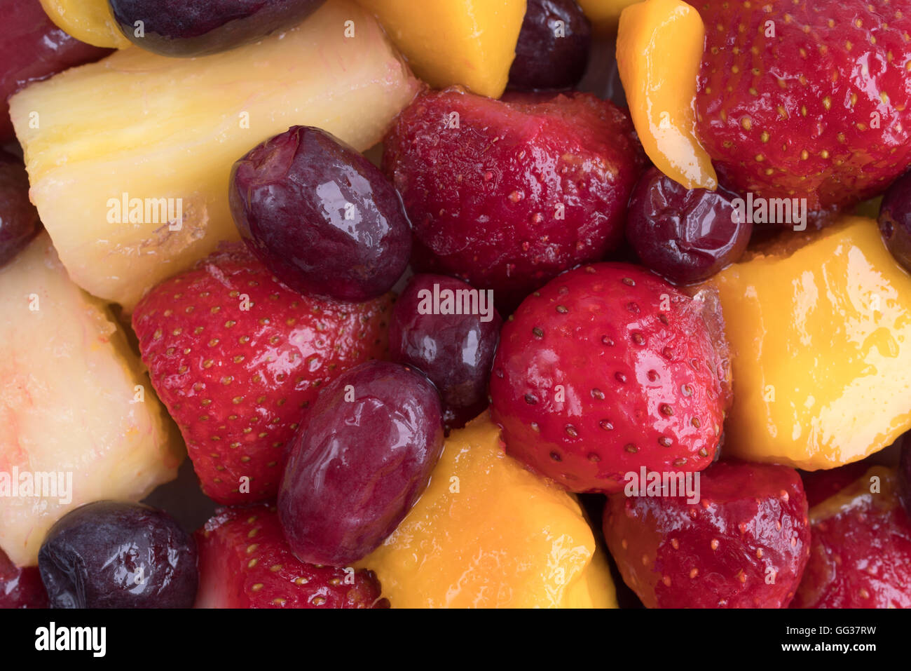 A very close view of mixed fruit Stock Photo - Alamy