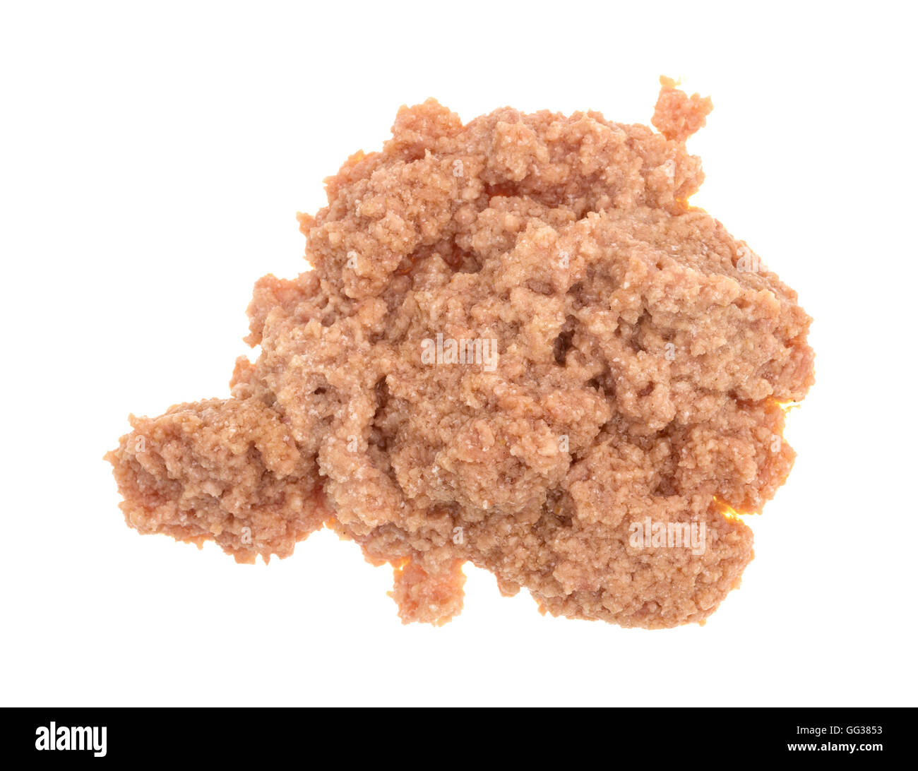 A portion of deviled ham isolated on a white background Stock Photo - Alamy