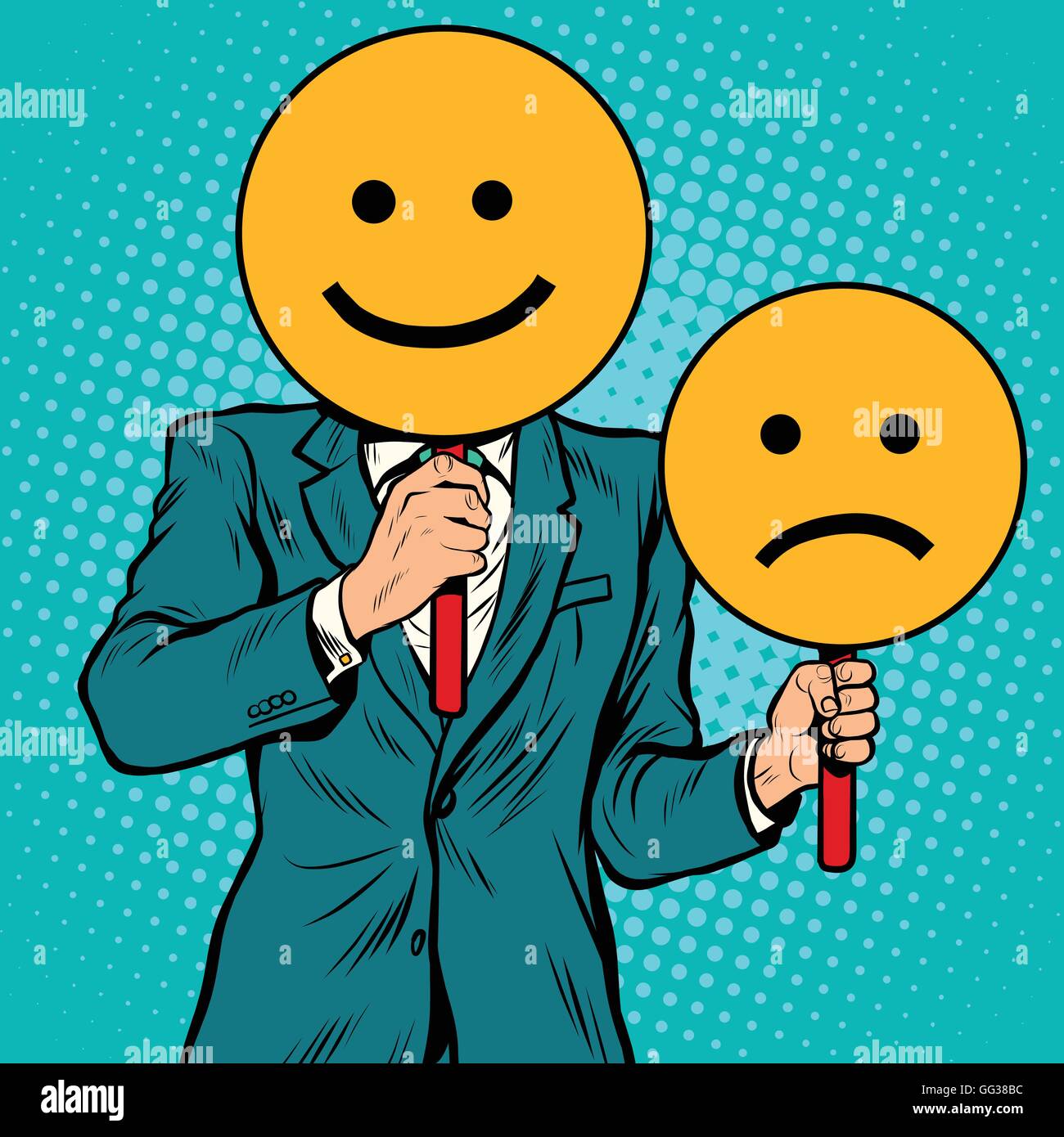 Smiley facial expressions happy and sad Stock Vector Image & Art - Alamy