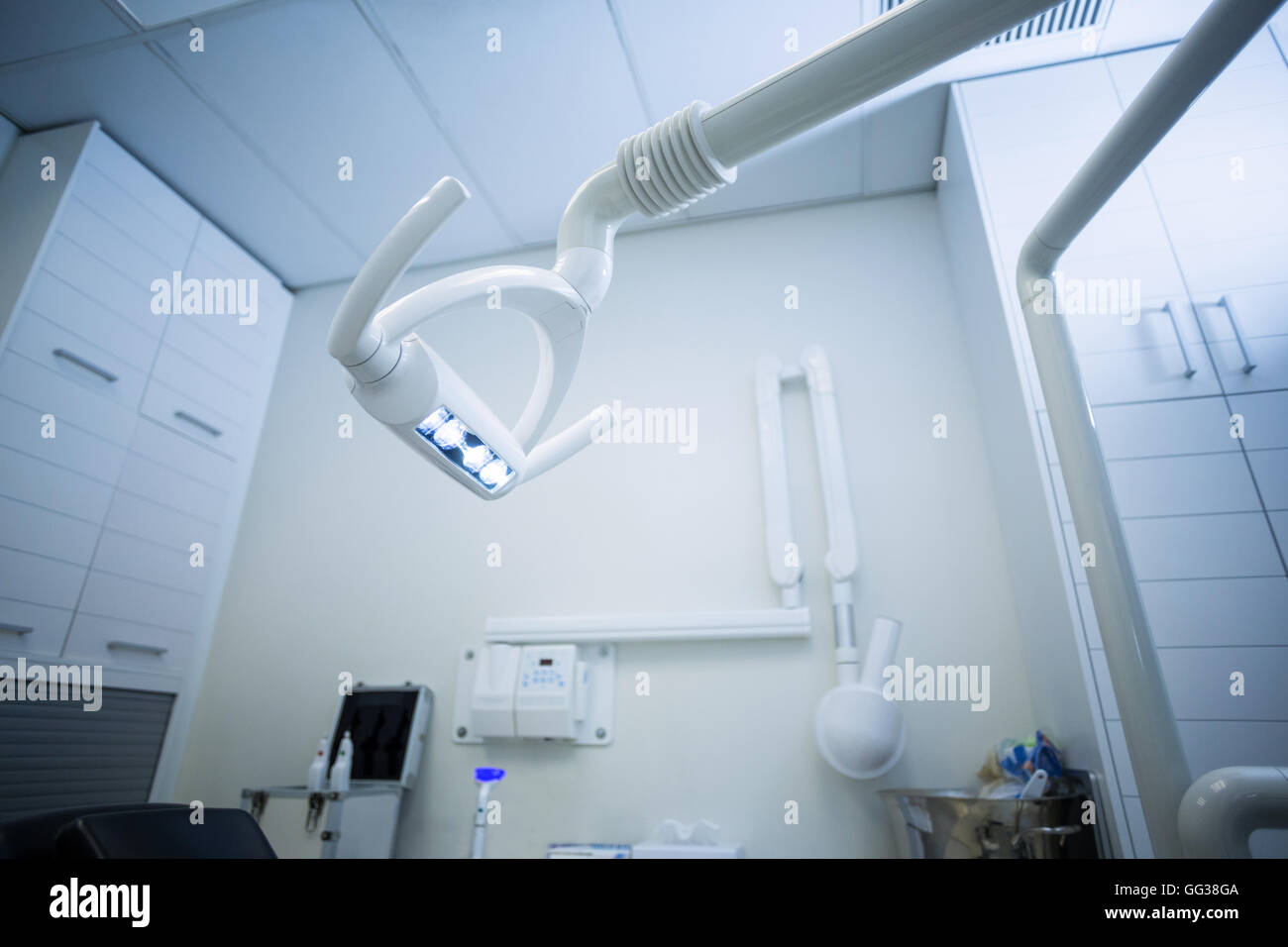 Professional dental light and dentist tools Stock Photo - Alamy
