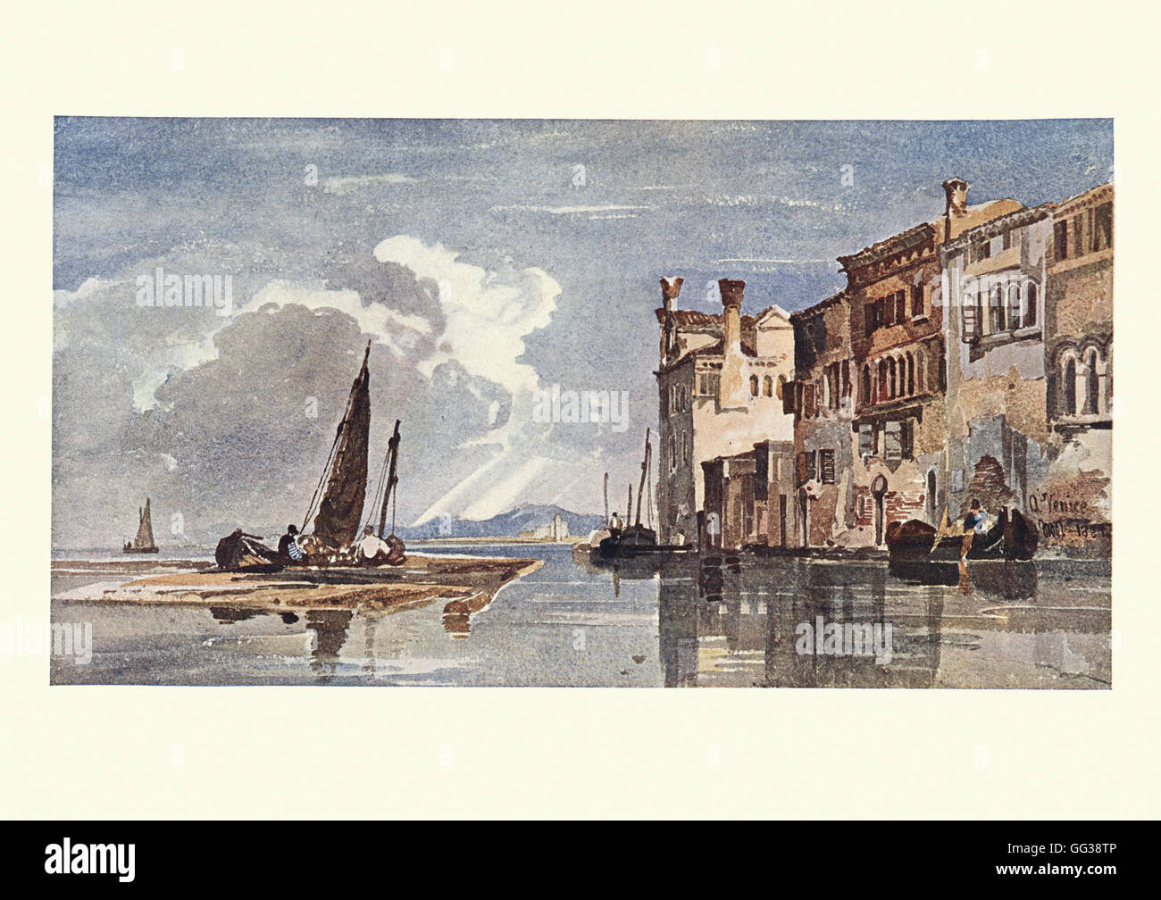 Venice Lithograph High Resolution Stock Photography and Images - Alamy