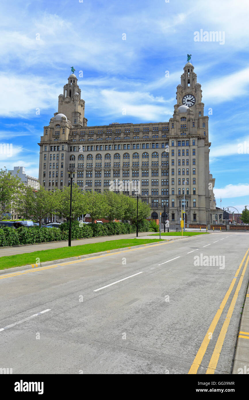 The Royal Liver Building, Pier Head, Liverpool, Merseyside, England, UK ...