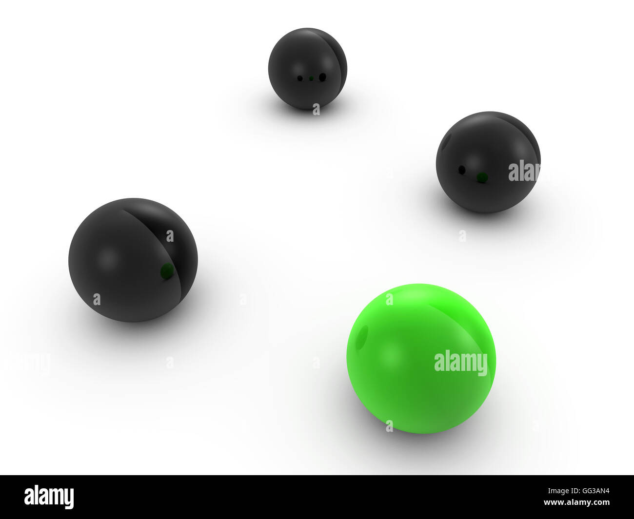 Green attitude Cut Out Stock Images & Pictures - Alamy