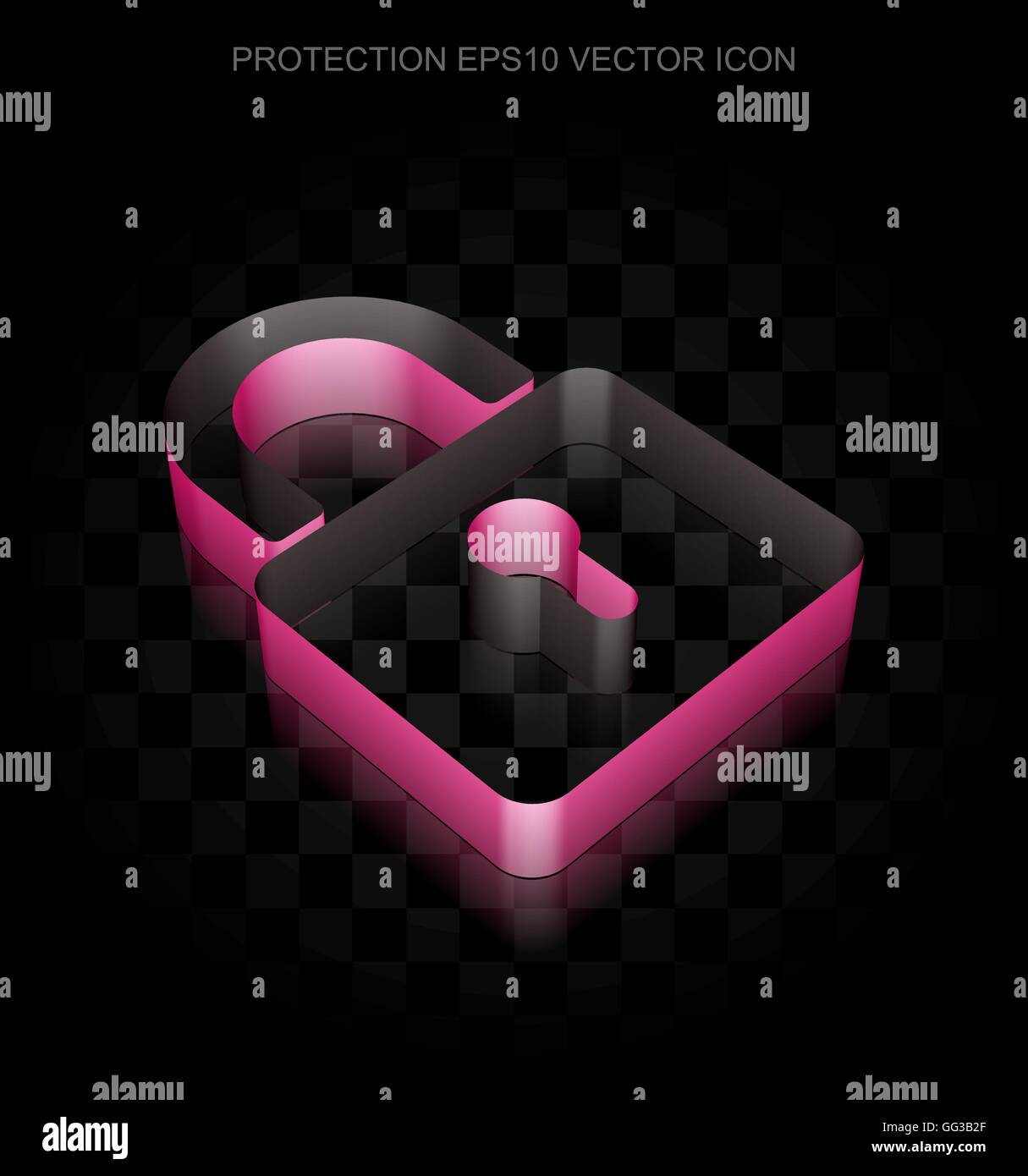 Transparent closed padlock icon Stock Vector Images - Alamy