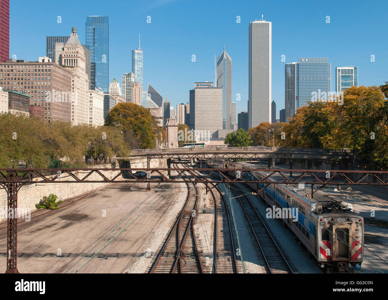 Downtown trains hi-res stock photography and images - Alamy