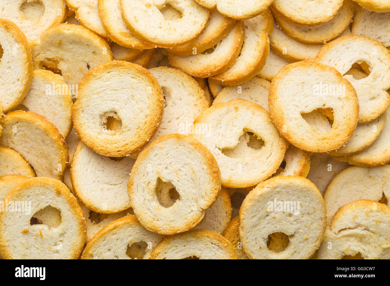 The mini bread chips. Top view Stock Photo - Alamy