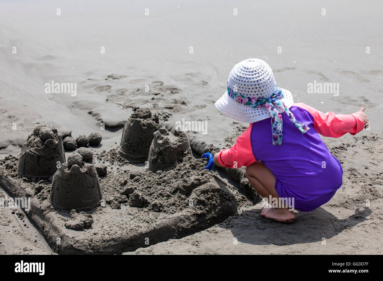 Caribbean beach sand castle hi-res stock photography and images - Alamy