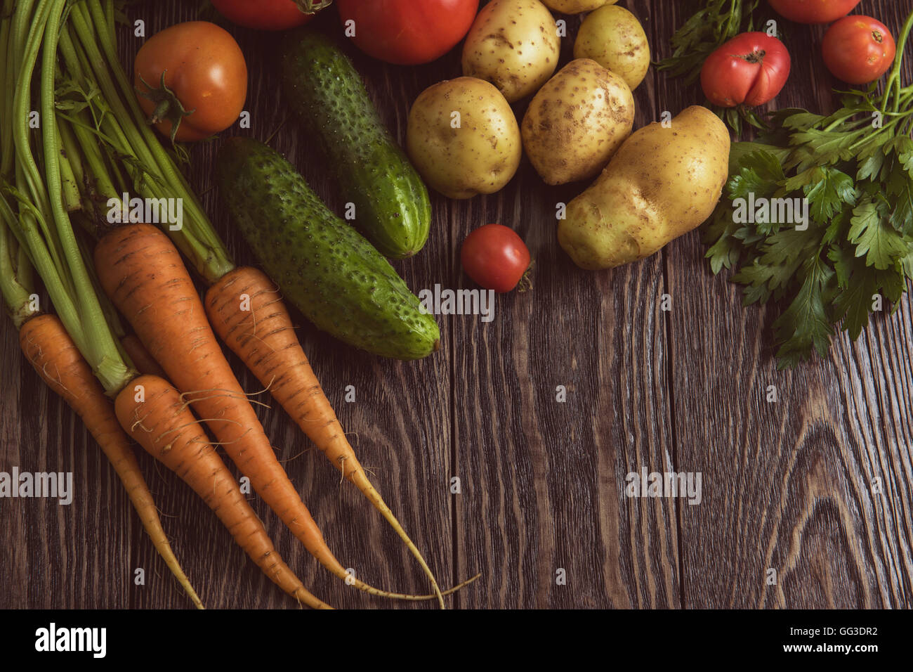 freshly grown raw vegetables Stock Photo - Alamy
