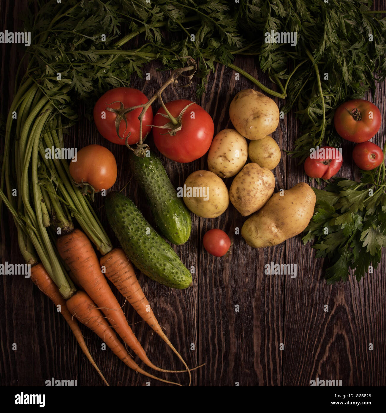 freshly grown raw vegetables Stock Photo - Alamy