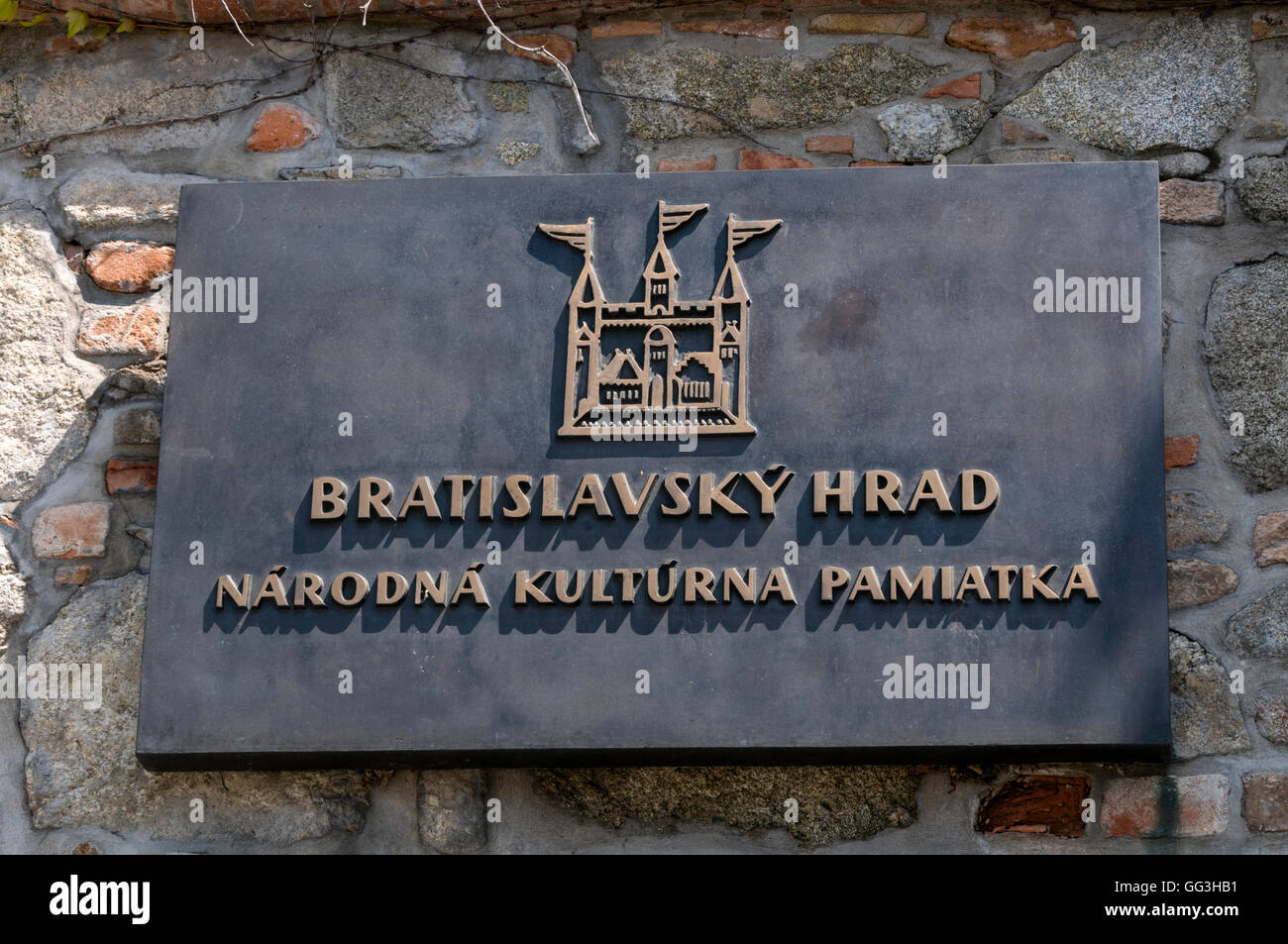 Bratislava wall plaque hi-res stock photography and images - Alamy