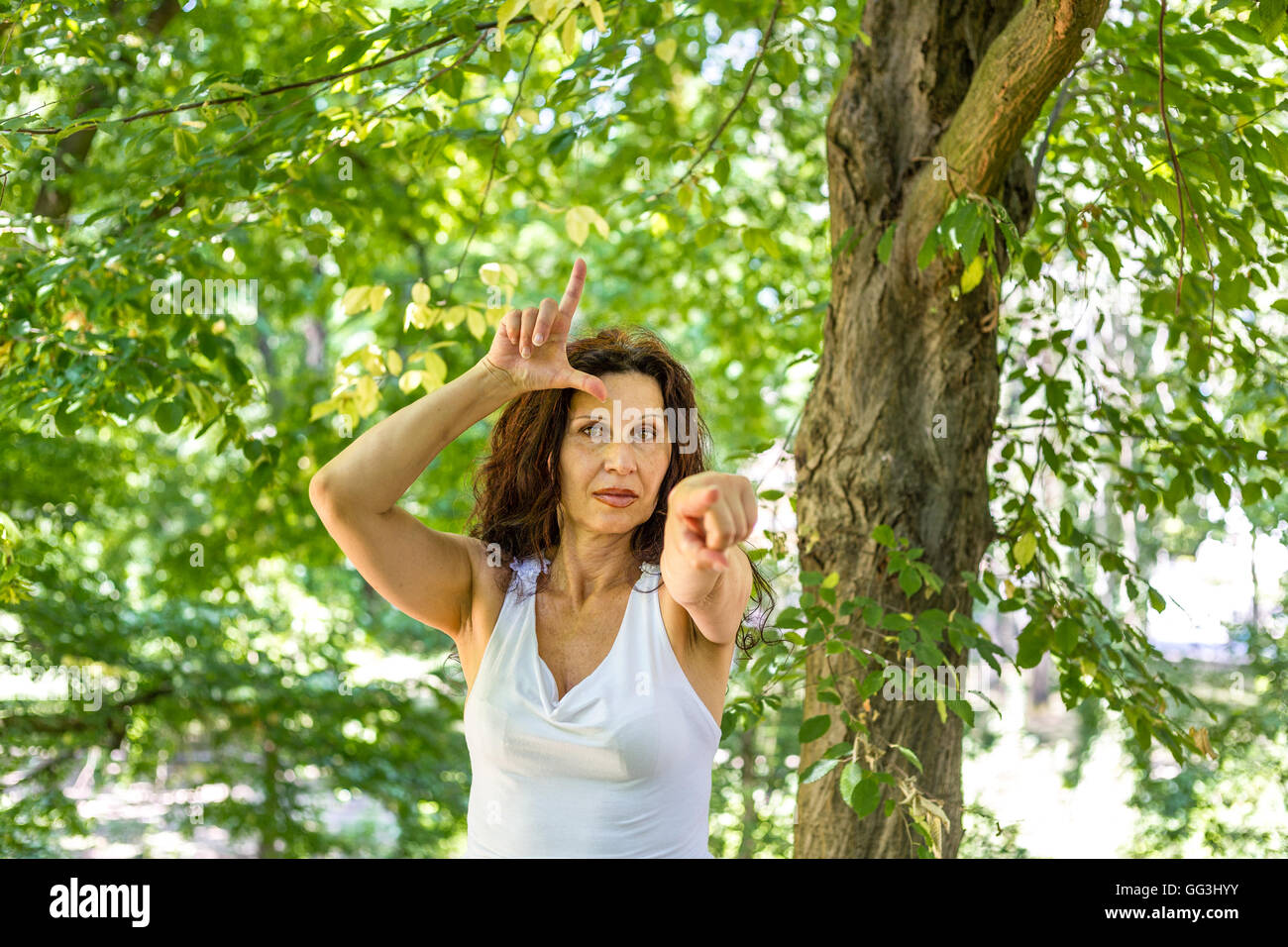 Loser sign hi-res stock photography and images - Alamy