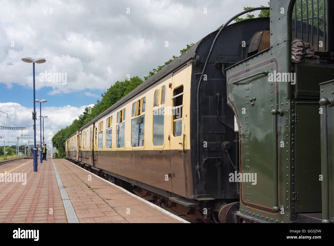 The Cholsey and Wallingford heritage railway in Oxfordshire Stock Photo ...