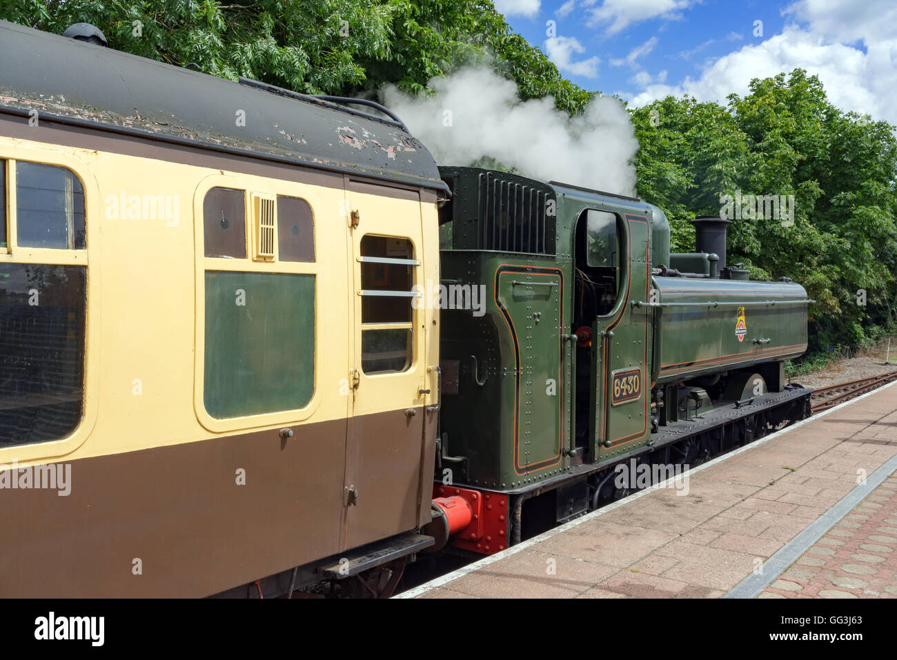 The Cholsey and Wallingford heritage railway in Oxfordshire Stock Photo ...