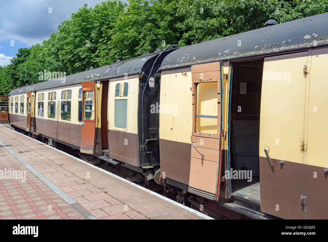 The Cholsey and Wallingford heritage railway in Oxfordshire Stock Photo ...