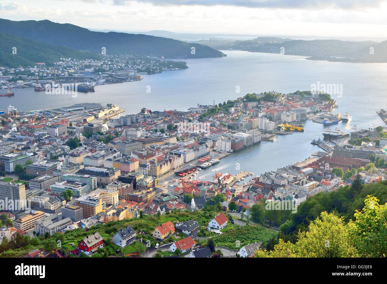 Floyen panorama hi-res stock photography and images - Alamy
