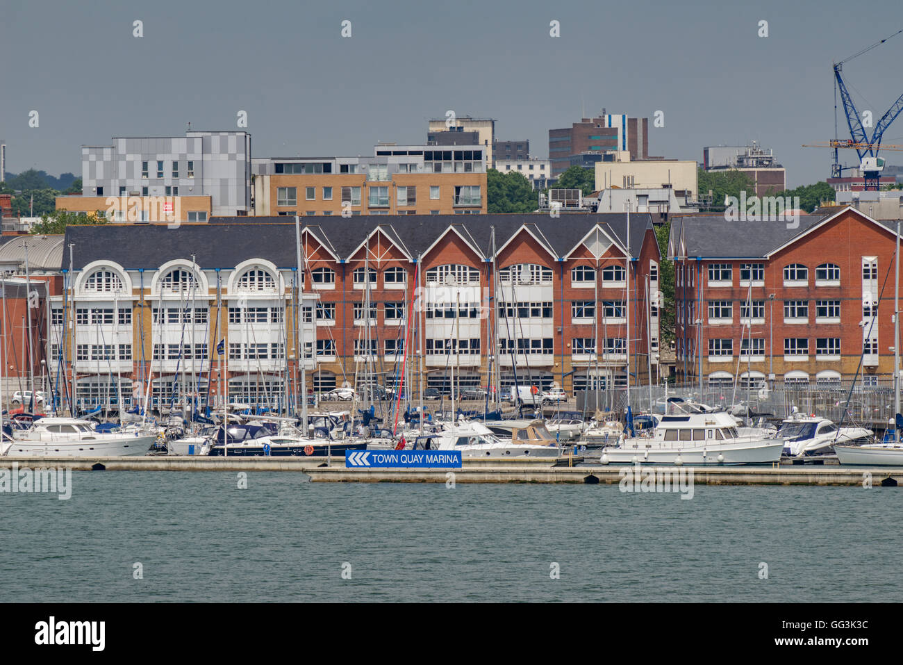 Town Quay marina in Southampton Stock Photo - Alamy
