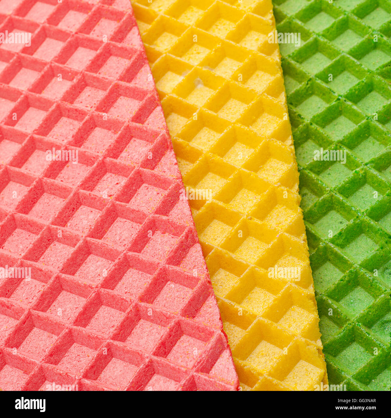Multicolor wafer textured surface closeup background Stock Photo - Alamy