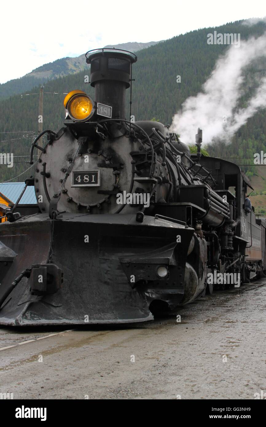 American Steam Locomotive #482 D&SNG Stock Photo - Alamy