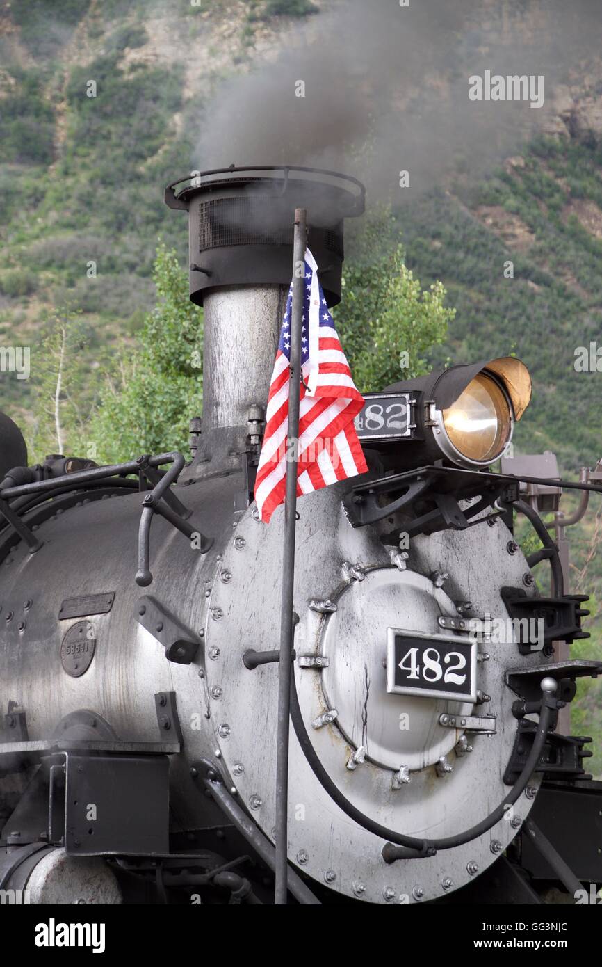 American Steam Locomotive #482 D&SNG Stock Photo - Alamy