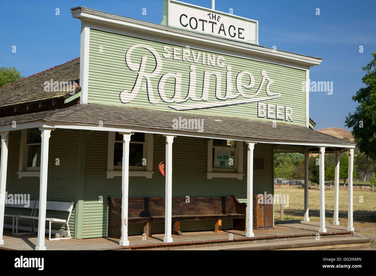 Cottage Bar, San Benito County Historical Park, California Stock Photo ...