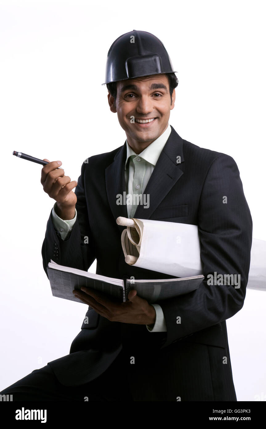 Portrait of an engineer Stock Photo - Alamy
