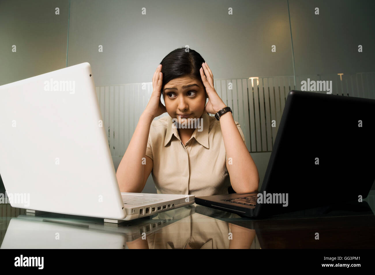 Executive stressed out Stock Photo - Alamy