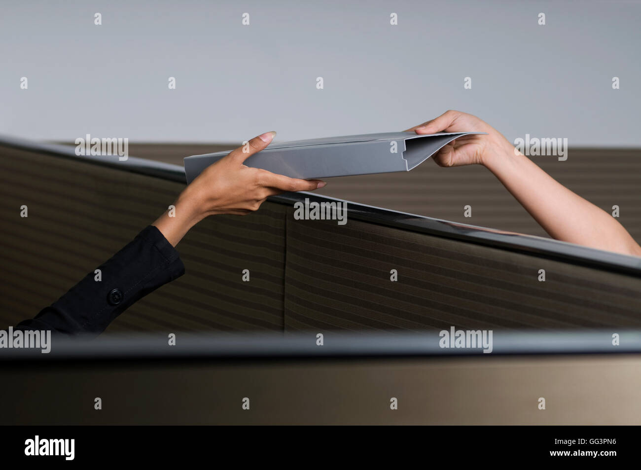 Exchanging a file Stock Photo - Alamy