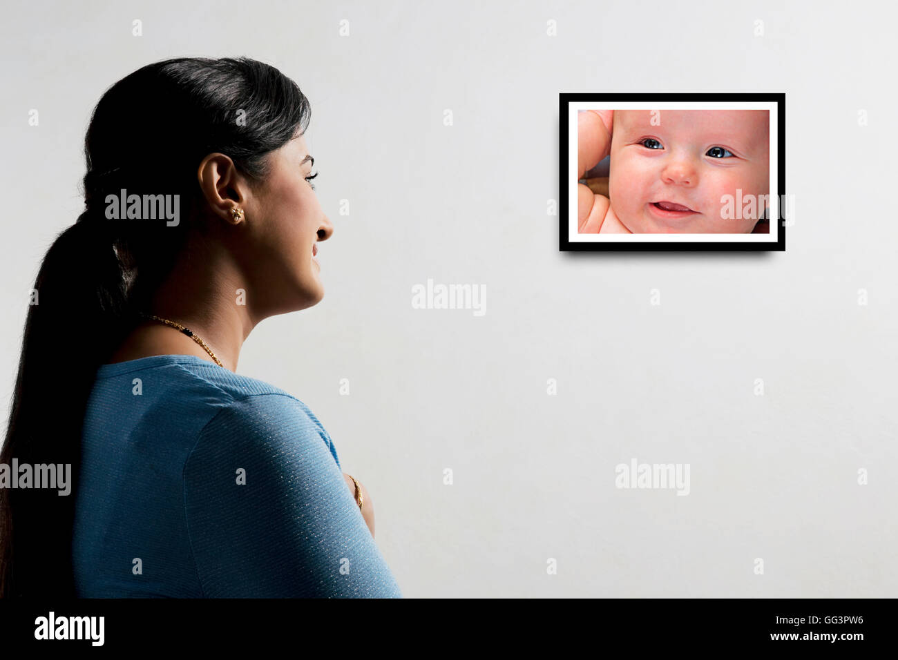 Staring at the frame Stock Photo - Alamy